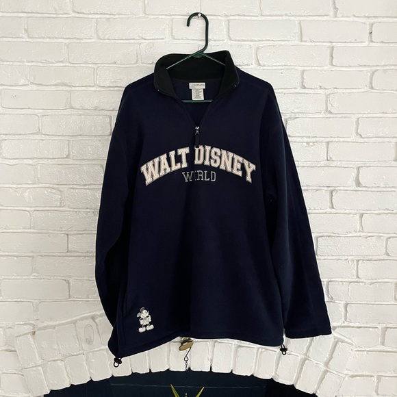 Disney | Sweaters | Vintage Walt Disney World Quarter Zip Sweater ...